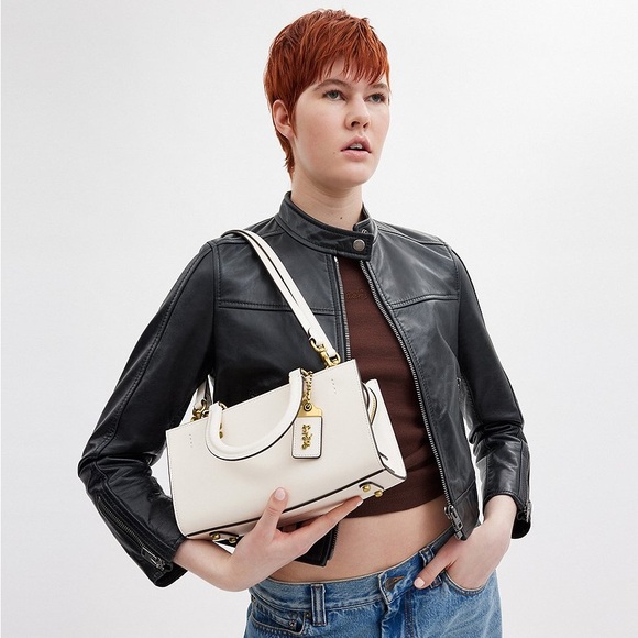 Coach | Bags | Coach 941 Rogue 26 Eastwest Bag In Brasschalk White ...